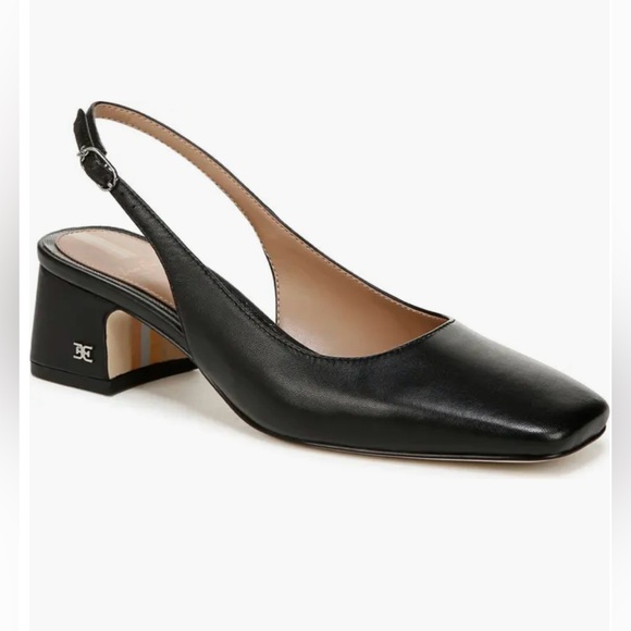 Sam Edelman | Shoes | Sam Edelmanterra Black Slingback Heels Look New ...
